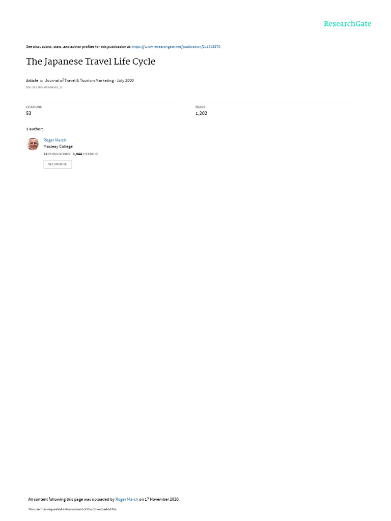 Travel Life Cycle | PDF | Marketing | Wedding