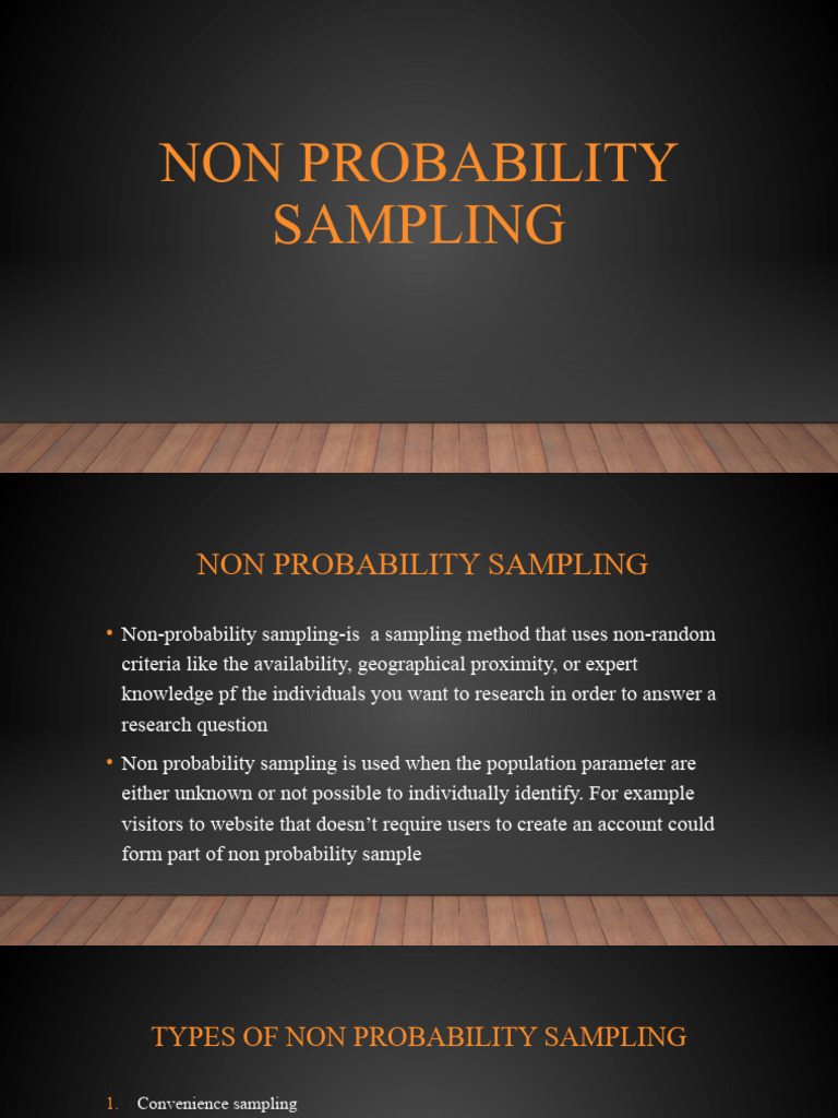 Non Probability Sampling | PDF | Sampling (Statistics) | Science