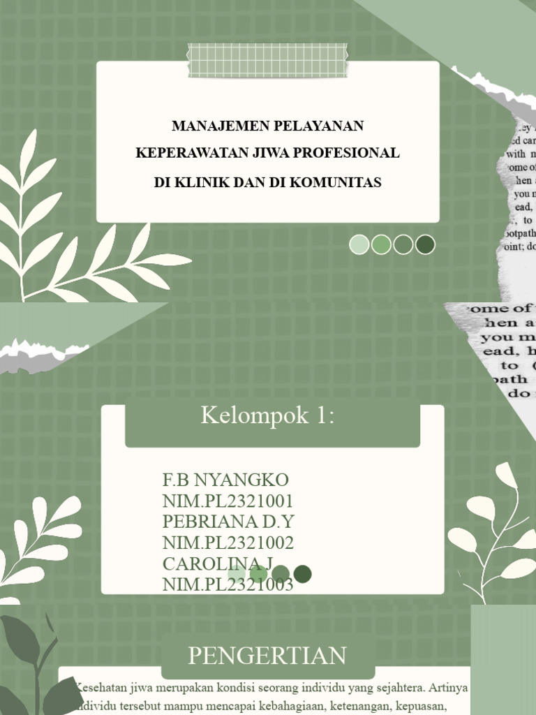 Psikiatri KL 1 | PDF