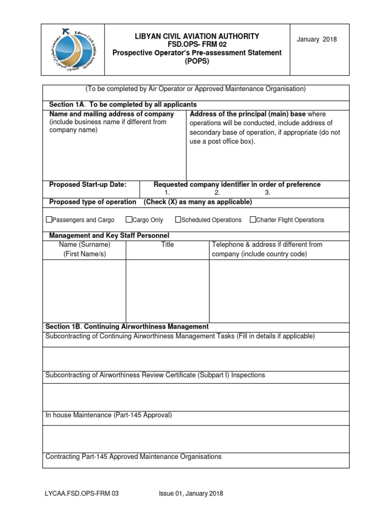 Lycaa FSD Ops FRM 03 | PDF | Aircraft | Aeronautics Lycaa FSD Ops FRM 03 | PDF | Aircraft | Aeronautics
