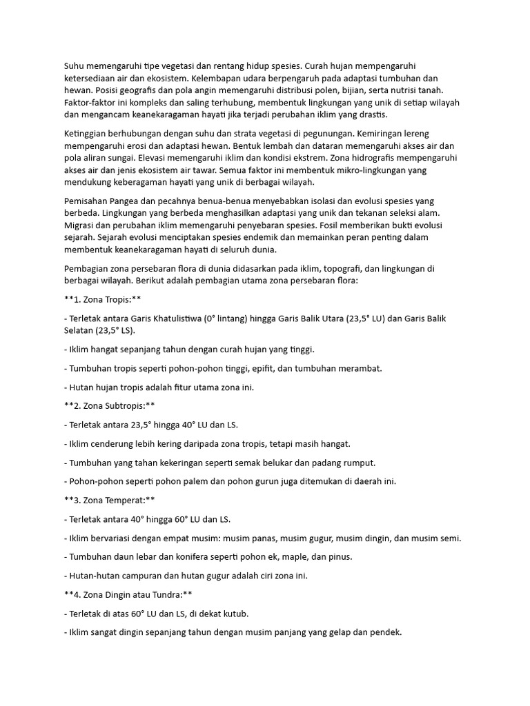 Flora Dan Fauna Di Dunia | PDF