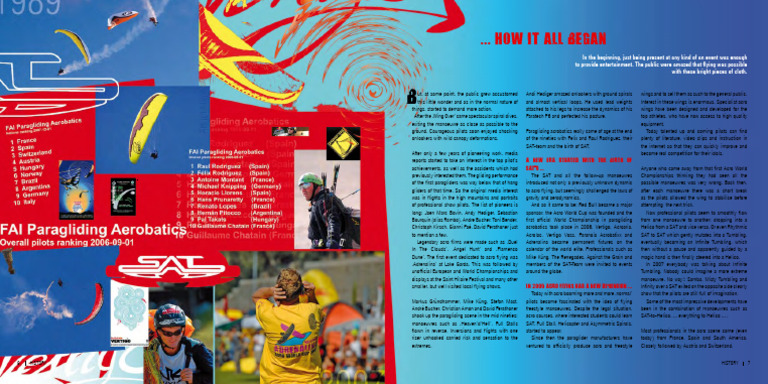 Evolution of Paragliding Acro Flying | PDF | Gliding | Vehicle Design