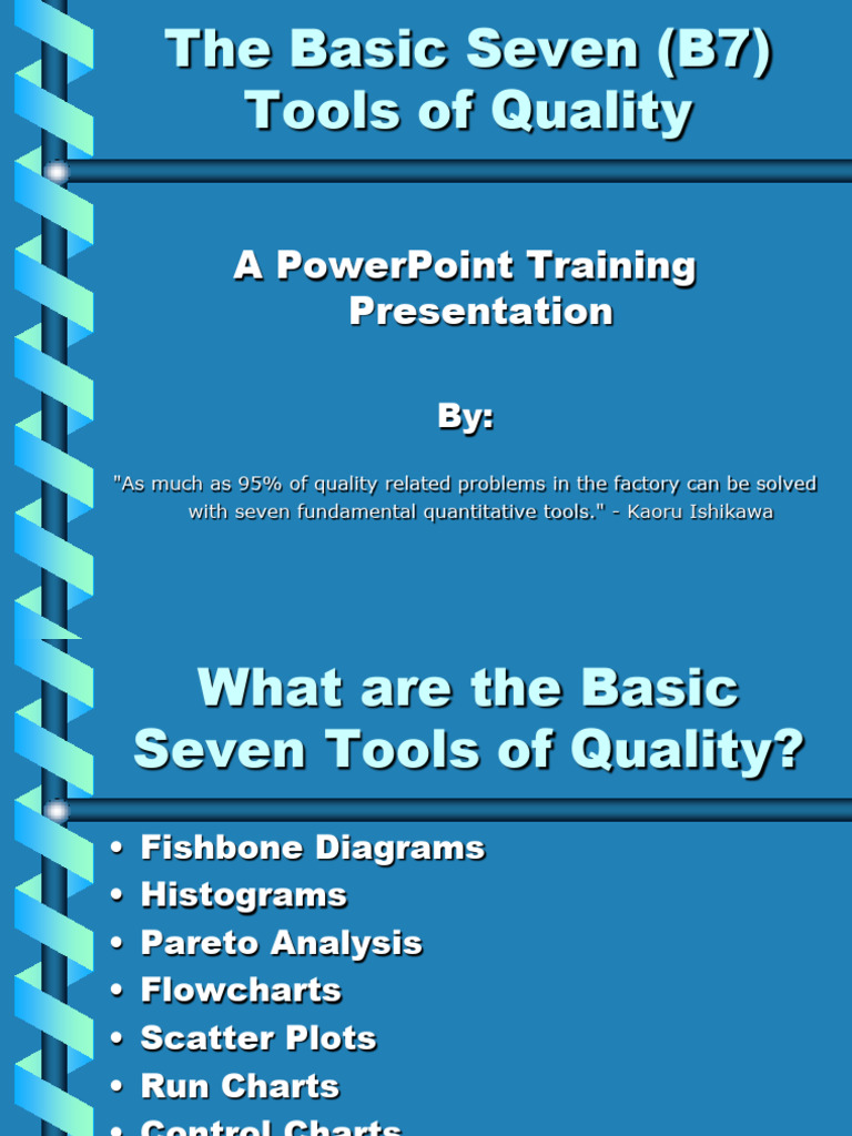 The Basic Seven (B7) Tools of Quality | PDF | Histogram | Scatter Plot
