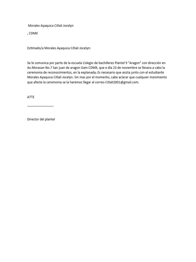 Carta Combinada | PDF