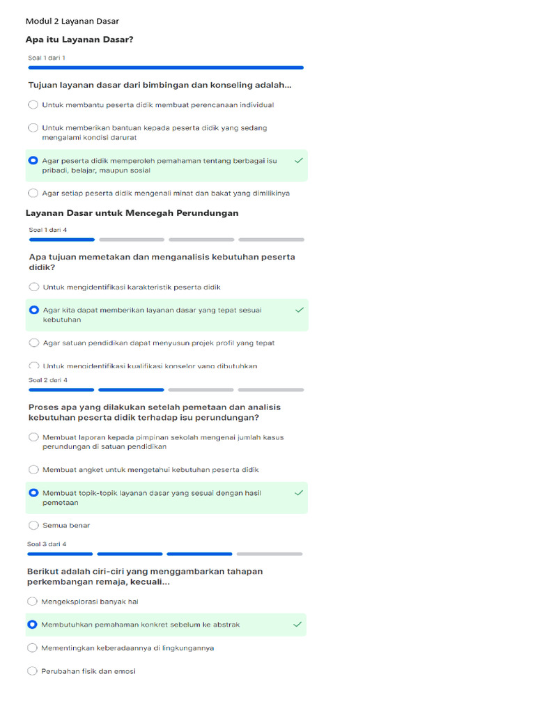 Modul 2 Layanan Dasar | PDF