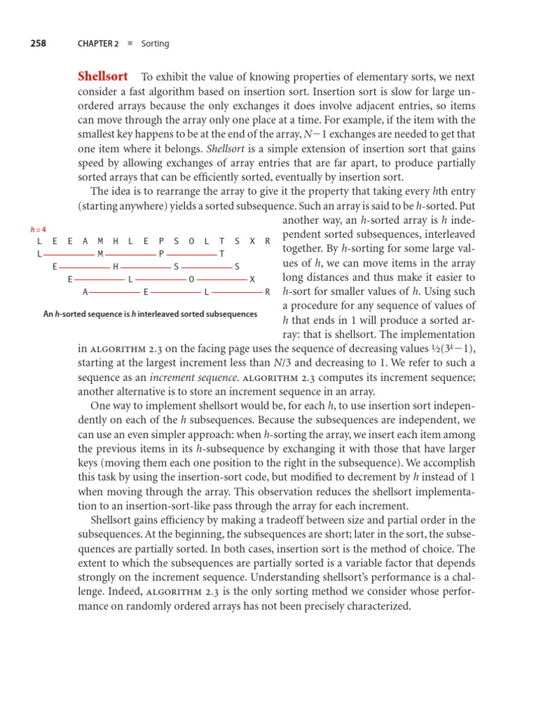 Shellsort | PDF | Algorithms | Computing