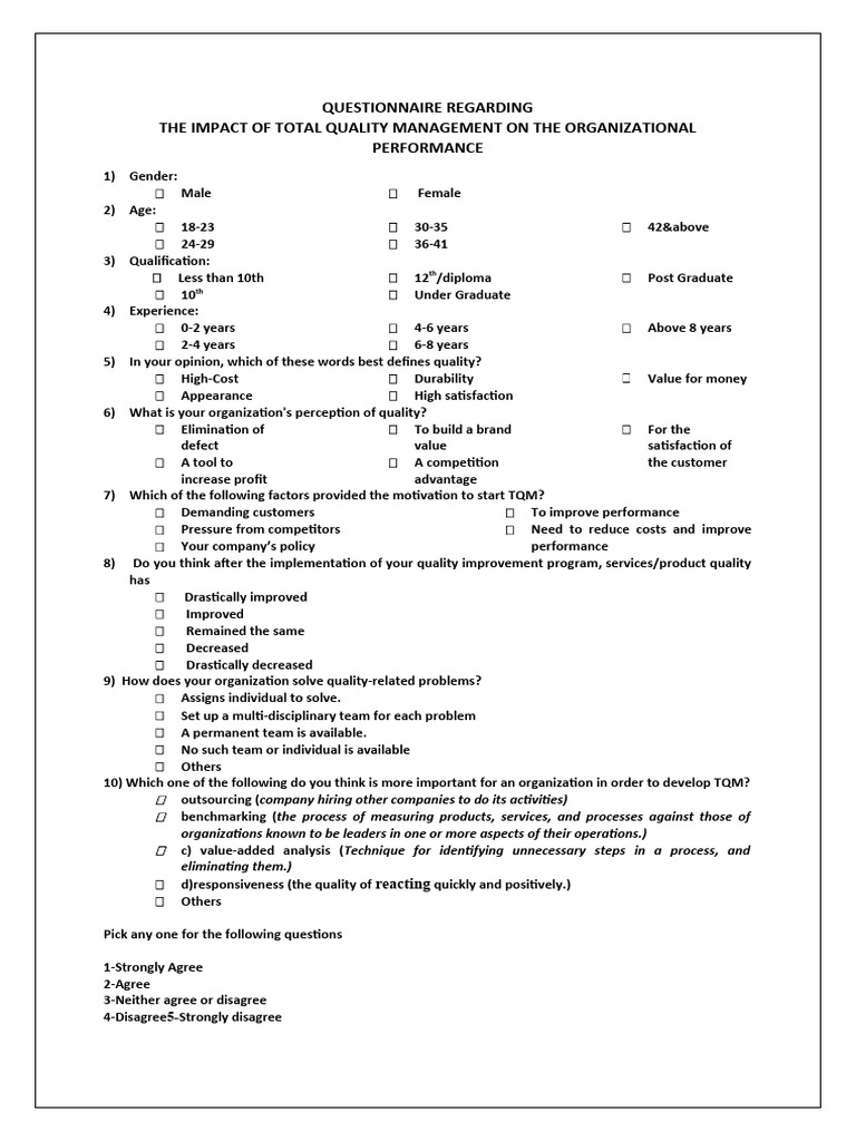 30 QN Questionnaire | PDF | Competence (Human Resources) | Economies