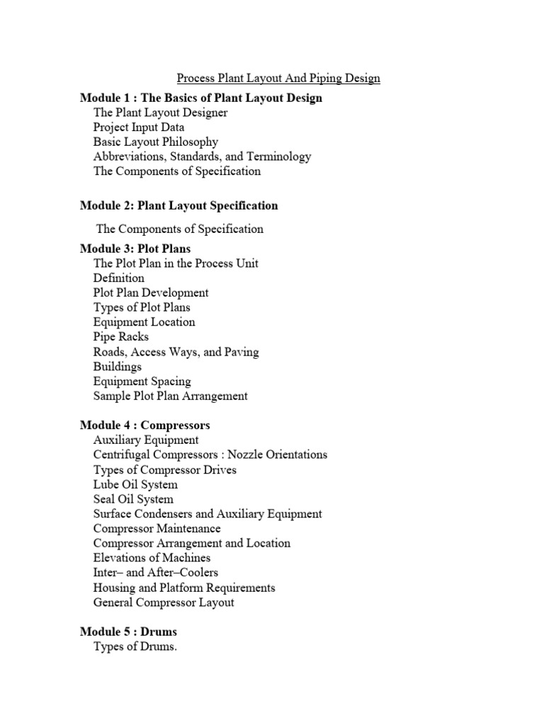 Process Plant Layout & Piping Design | PDF | Pipe (Fluid Conveyance ...