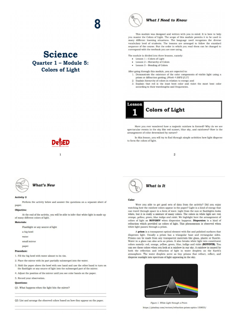 Science-8 Q1 Module-5 | PDF