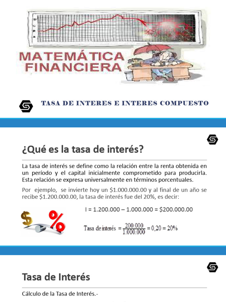 2 Matematica Financiera Tasa de Interes | PDF | Interés compuesto | Porcentaje