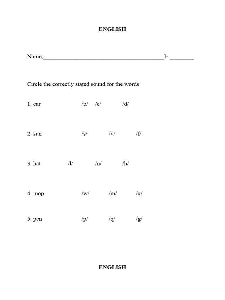 Englishactivity Sheets Pdf