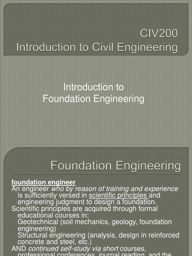 Foundation Engineering | Download Free PDF | Foundation (Engineering ...