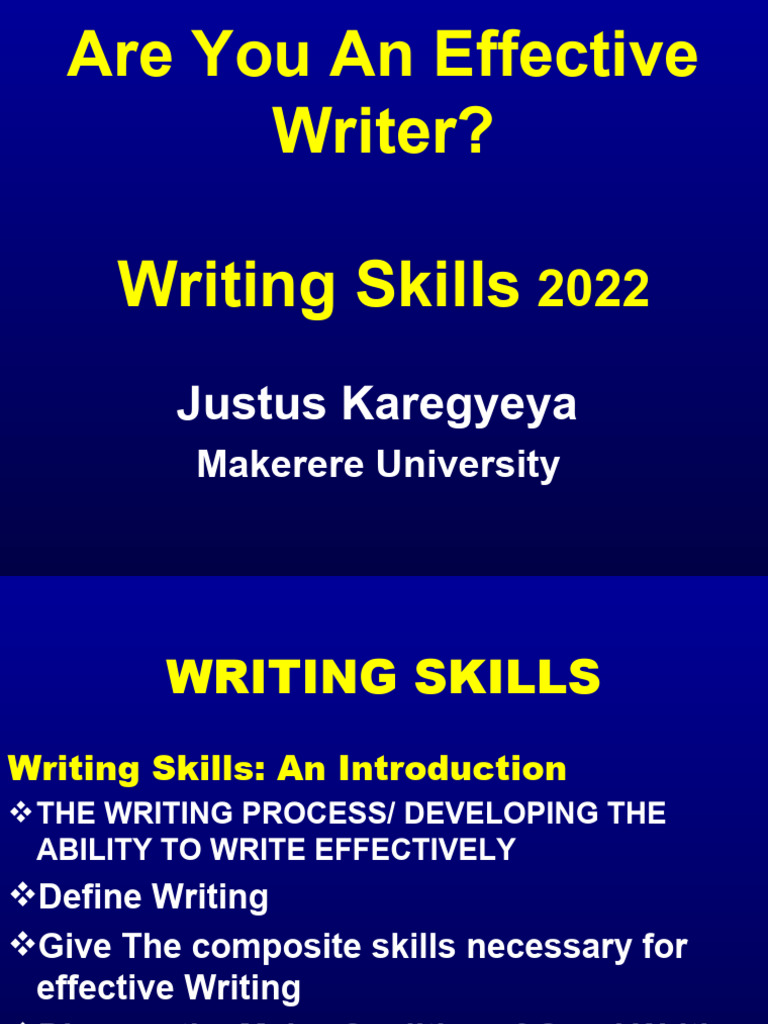 Introduction to Writing Skills | PDF | Clause | Subject (Grammar)