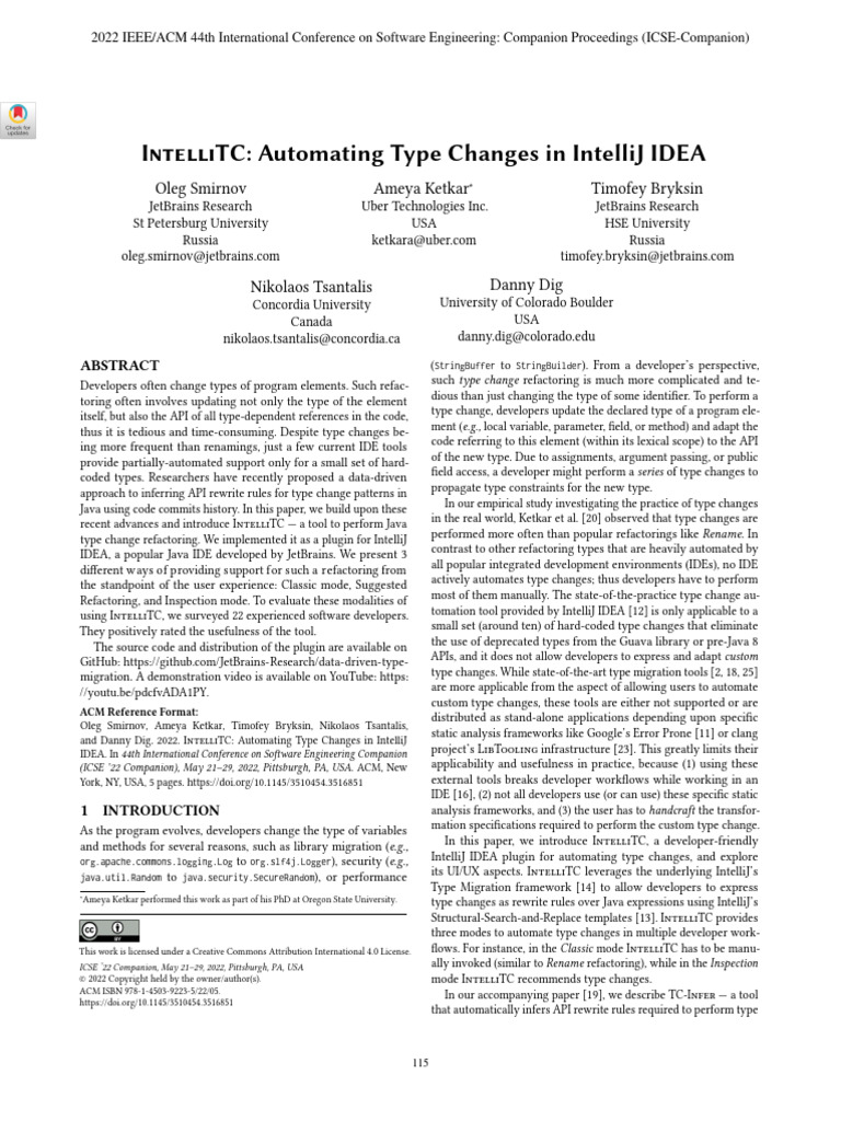 3510454.3516851 | PDF | Integrated Development Environment | Scope (Computer Science)