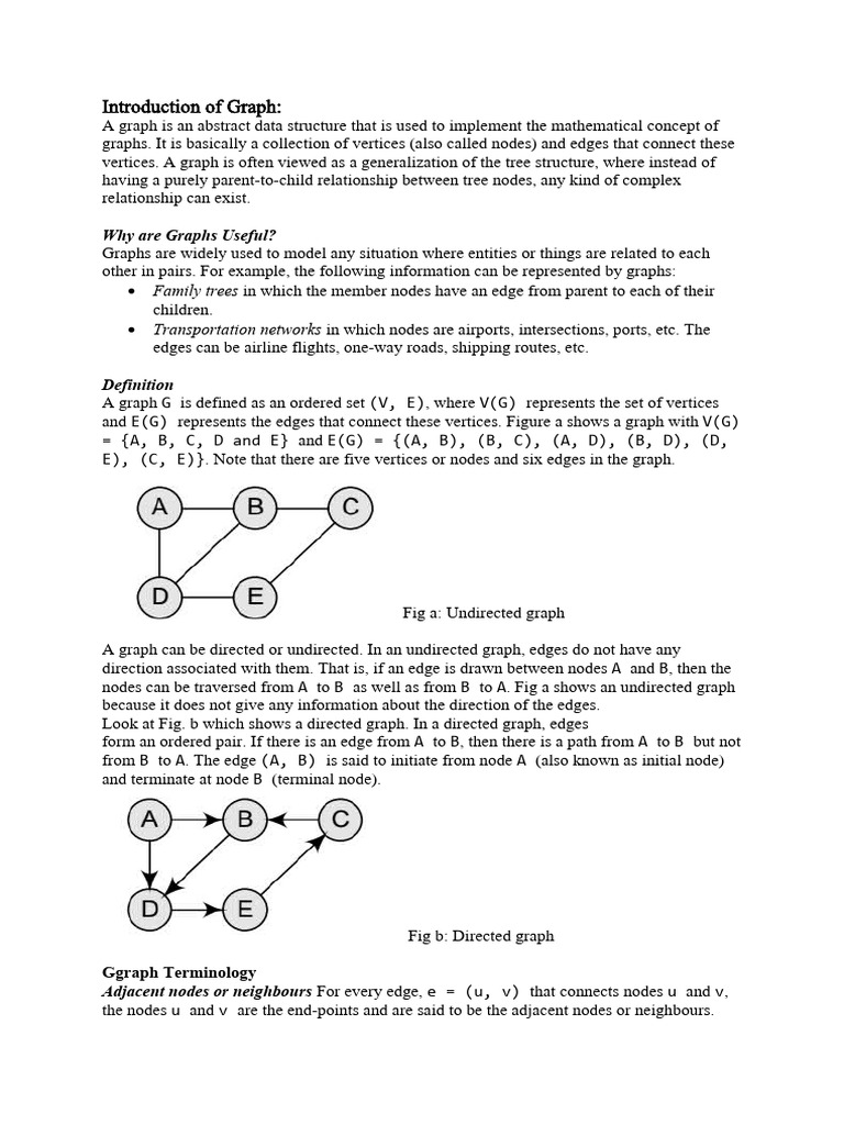 Graphs DS | PDF | Vertex (Graph Theory) | Applied Mathematics
