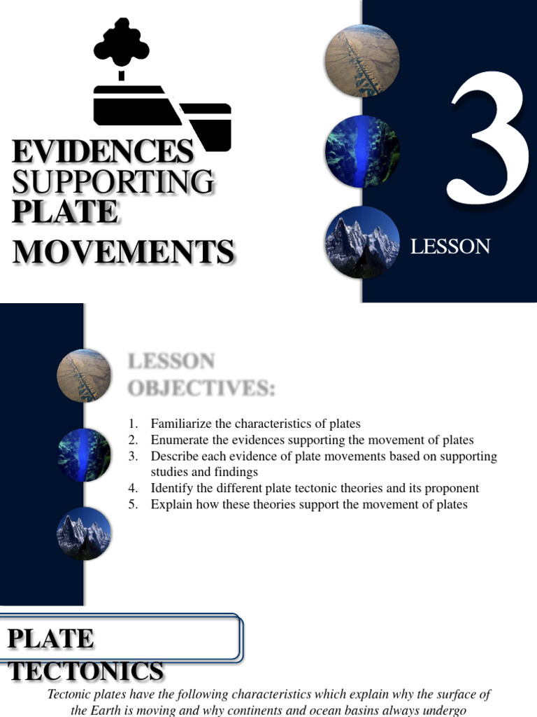 Lesson 3 Evidence Supporting Plate Movements | PDF | Plate Tectonics ...