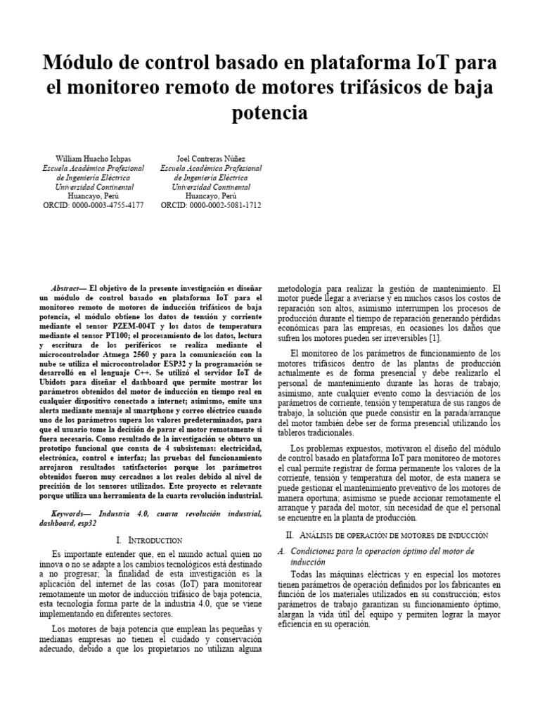 Artículo IEEE Español - Version 2 | PDF | Internet de las Cosas ...