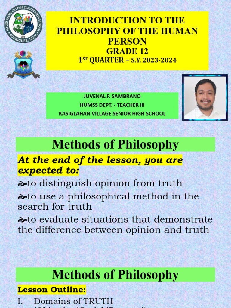 Intro To Philo Q1 Wk 3 4 2023 2024 1 1 Pdf Dialectic