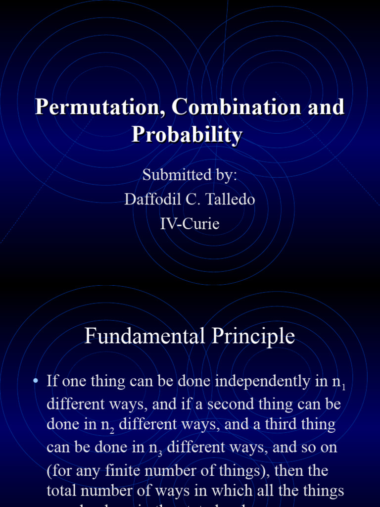 13 Permutation, Combination | PDF | Mathematics | Mathematical Concepts