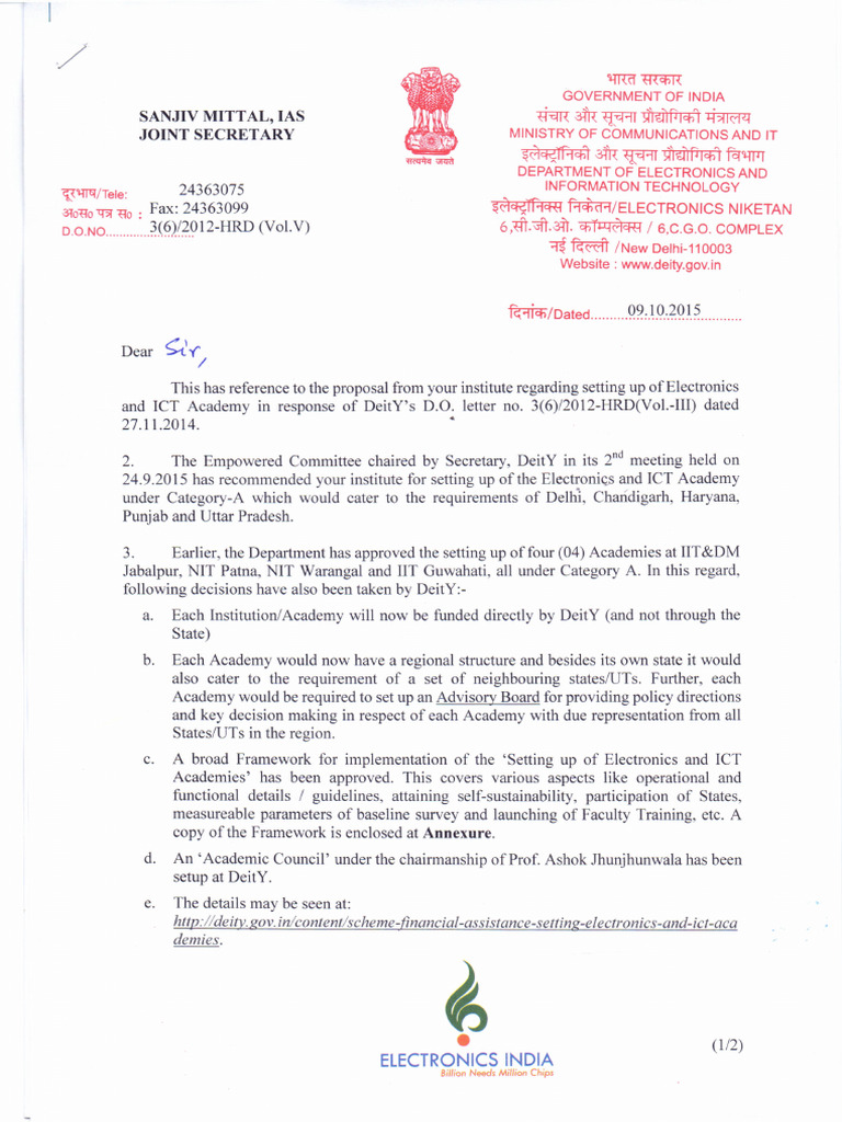 D.O.-letter-IIT-Kanpur-1 (1) | PDF