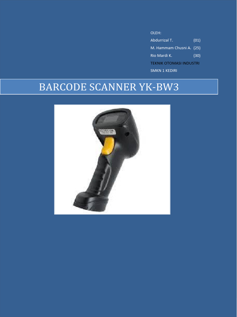 Panduan Penggunaan Barcode Scanner YK-BW3 | PDF