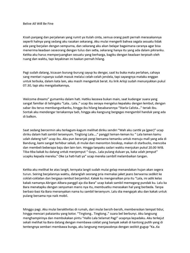 Cerpen 1000 Kata | PDF