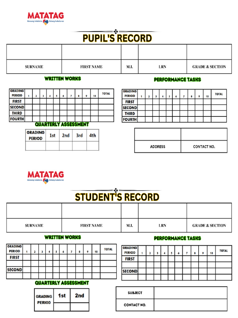 All in Elem To SHS Index Card | PDF