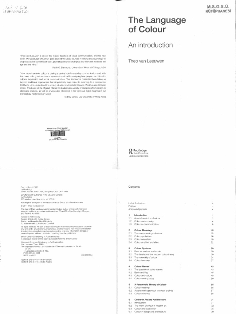 The Language of Color | PDF
