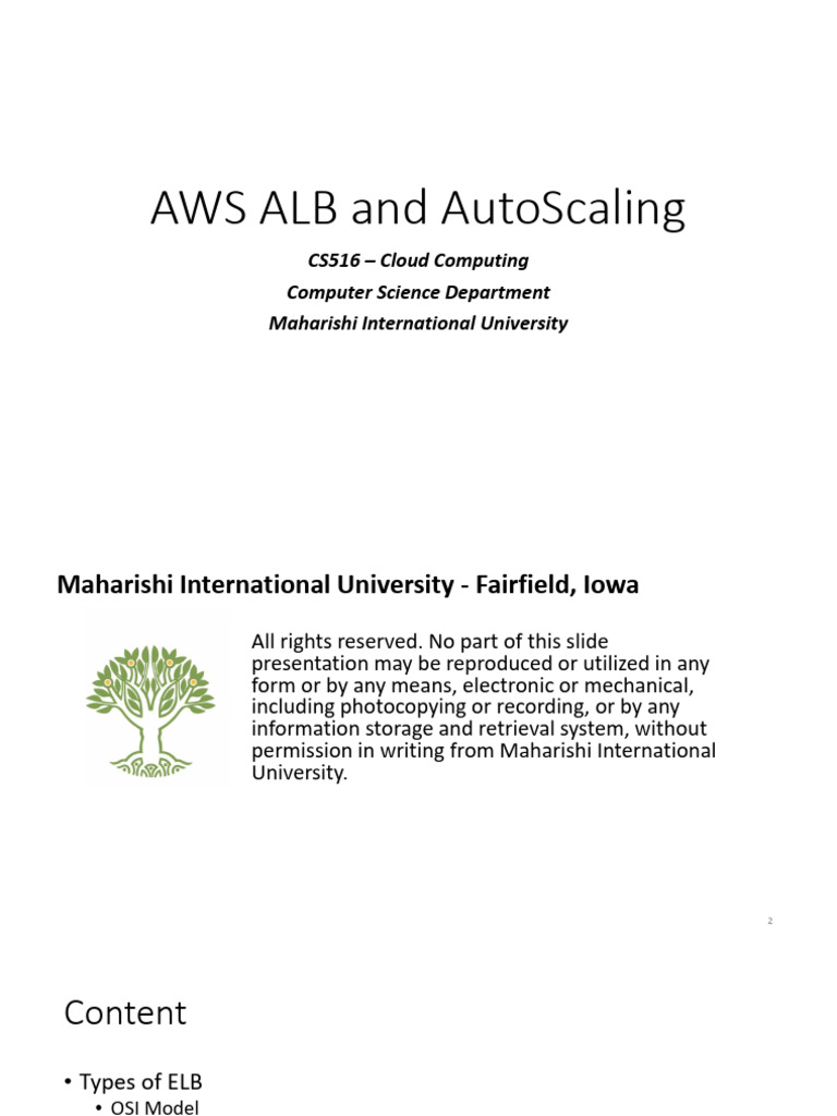 Lesson 4 ELB - ASG | PDF | Internet Protocol Suite | Port (Computer Networking)