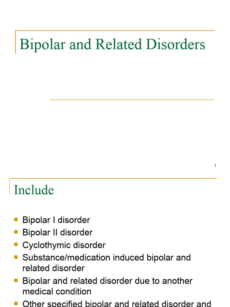 Bipolar - Related Disorders and Its Etiology 1 25092023 124646pm | PDF ...