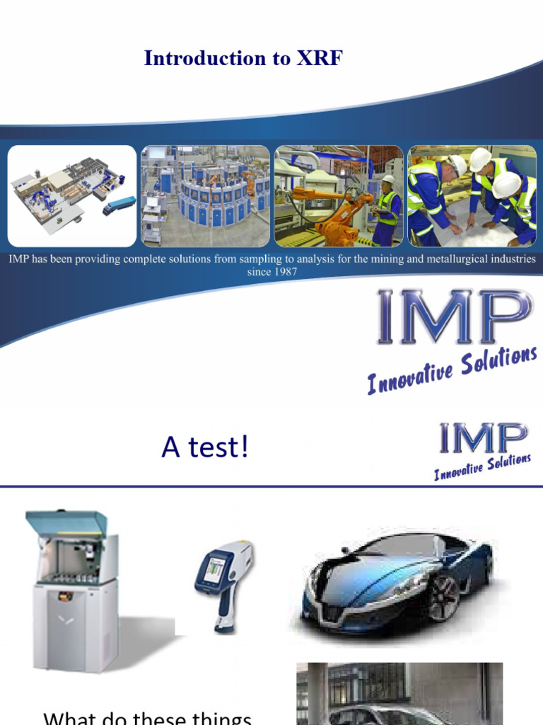 2 Introduction To XRF | PDF | X Ray | Energy Dispersive X Ray Spectroscopy