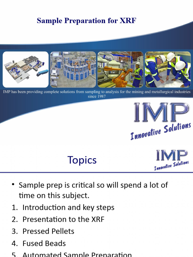 4 XRF Sample Prep | PDF | Mill (Grinding) | Secondary Sector Of The Economy