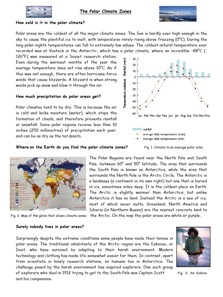 The Polar Climate Zones | PDF | Arctic | Antarctica