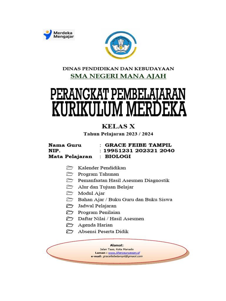Cover Perangkat Ajar Gabungan Kurikulum Merdeka - Kherysuryawan - Id | PDF
