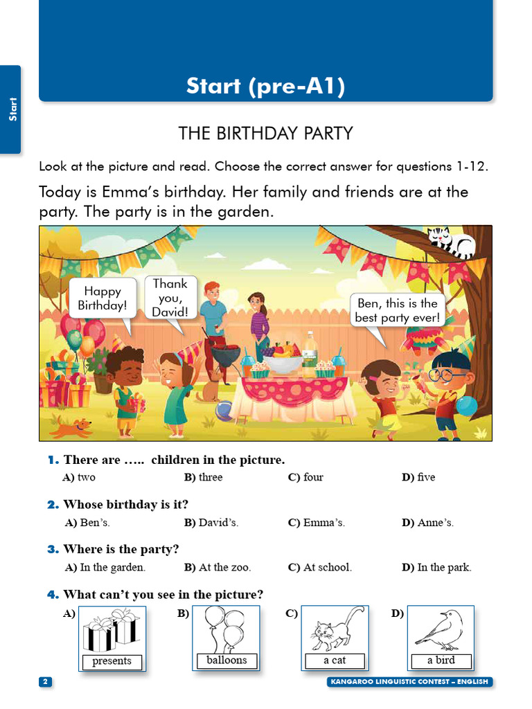 Subiecte Cangurul en Martie 2023 | PDF