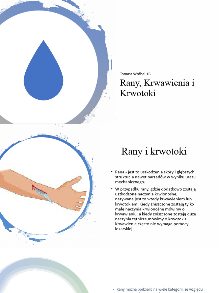 Rany, Krwawienia I Krwotoki | PDF