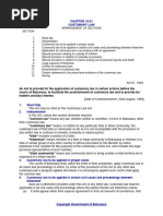 Customary Courts Act Overview | PDF | Magistrate | Sentence (Law)