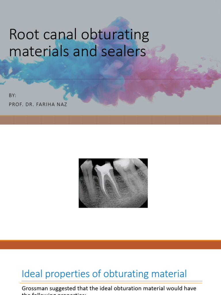 Root canal obturating materials and sealers | PDF | Physical Sciences ...