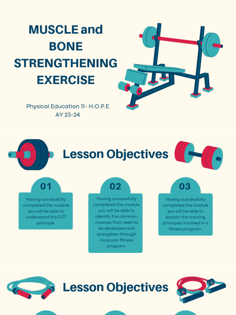 Muscle and Bone Strengthening Exercises | PDF | Strength Training | Physical Fitness