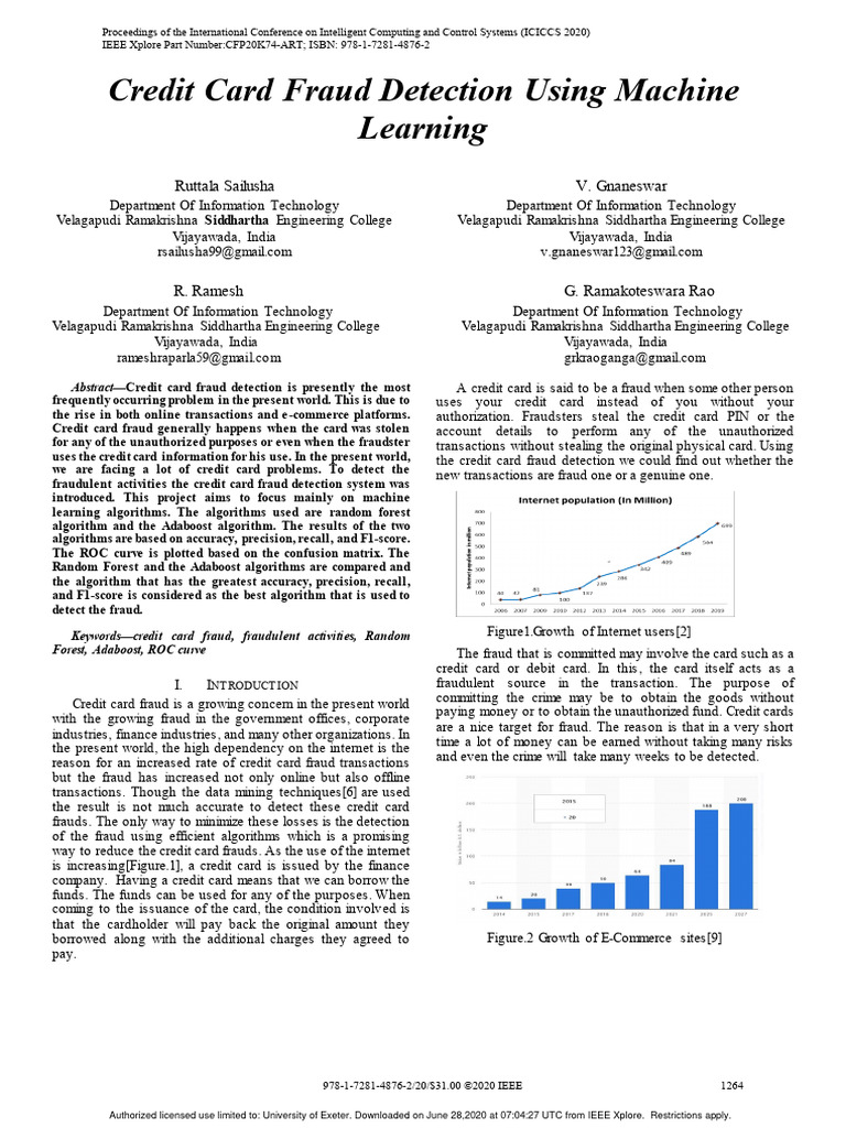 Research Paper 3 (Abnormal Transactions Credit Card) | PDF | Receiver ...