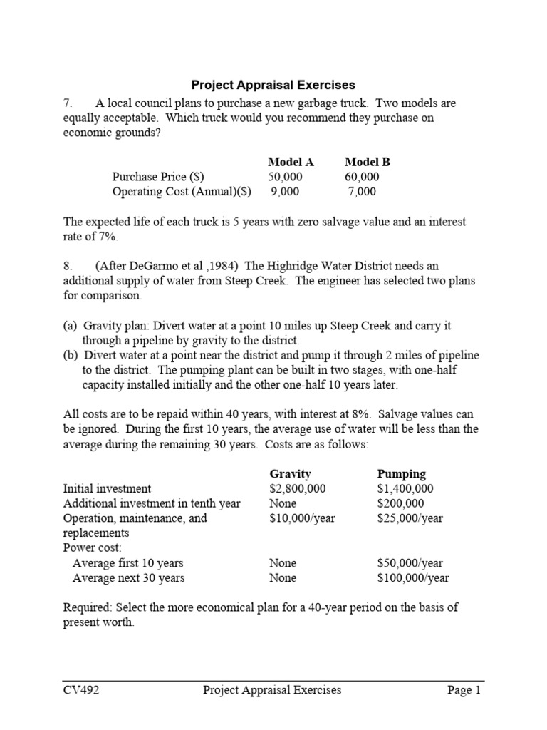 Project Appraisal Tutorial | PDF | Discounted Cash Flow | Real Estate ...