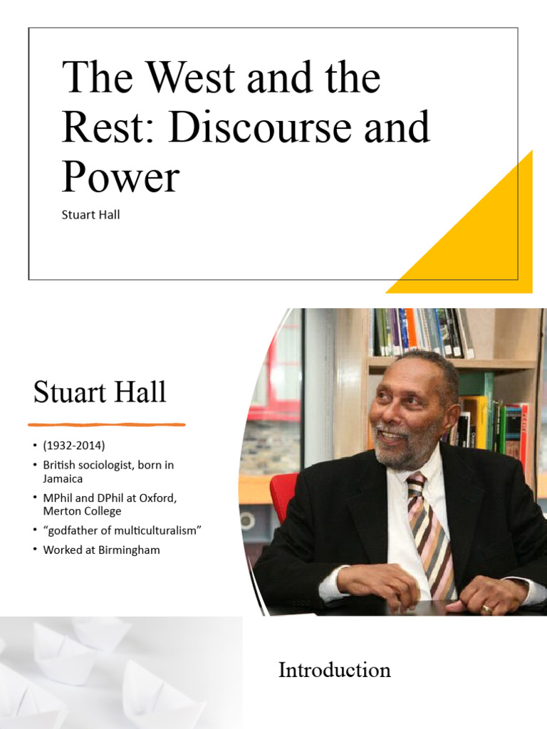 The West and The Rest: Discourse and Power: Stuart Hall | PDF ...