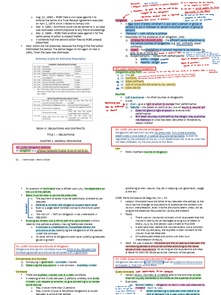Oblicon Reviewer 1 | PDF | Negligence | Crimes