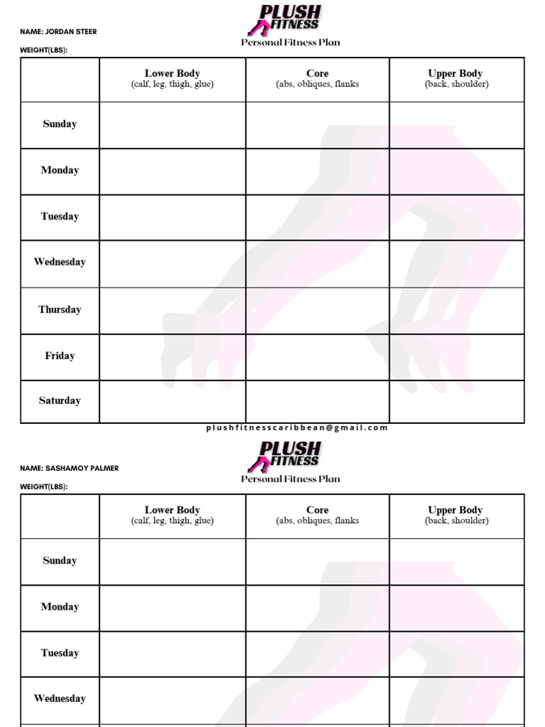 Exercise Routine | PDF