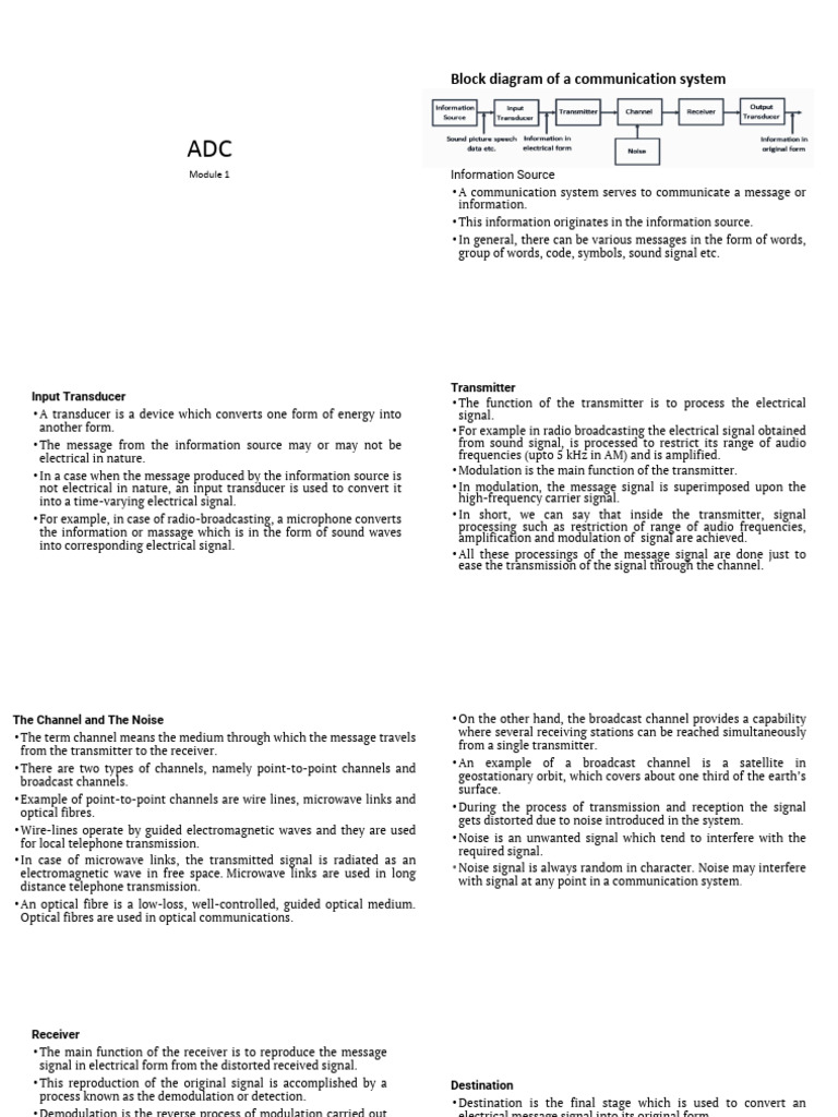 ADC Mod1 | PDF | Amplifier | Modulation