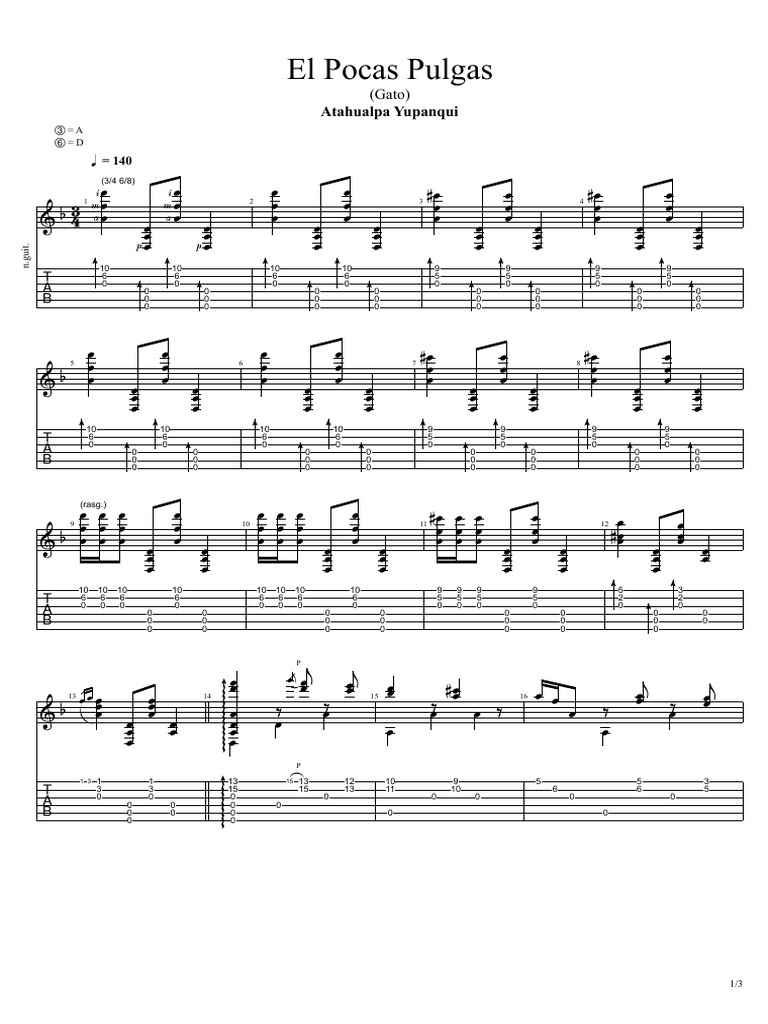 Atahualpa Yupanqui - El Pocas Pulgas PDF | PDF