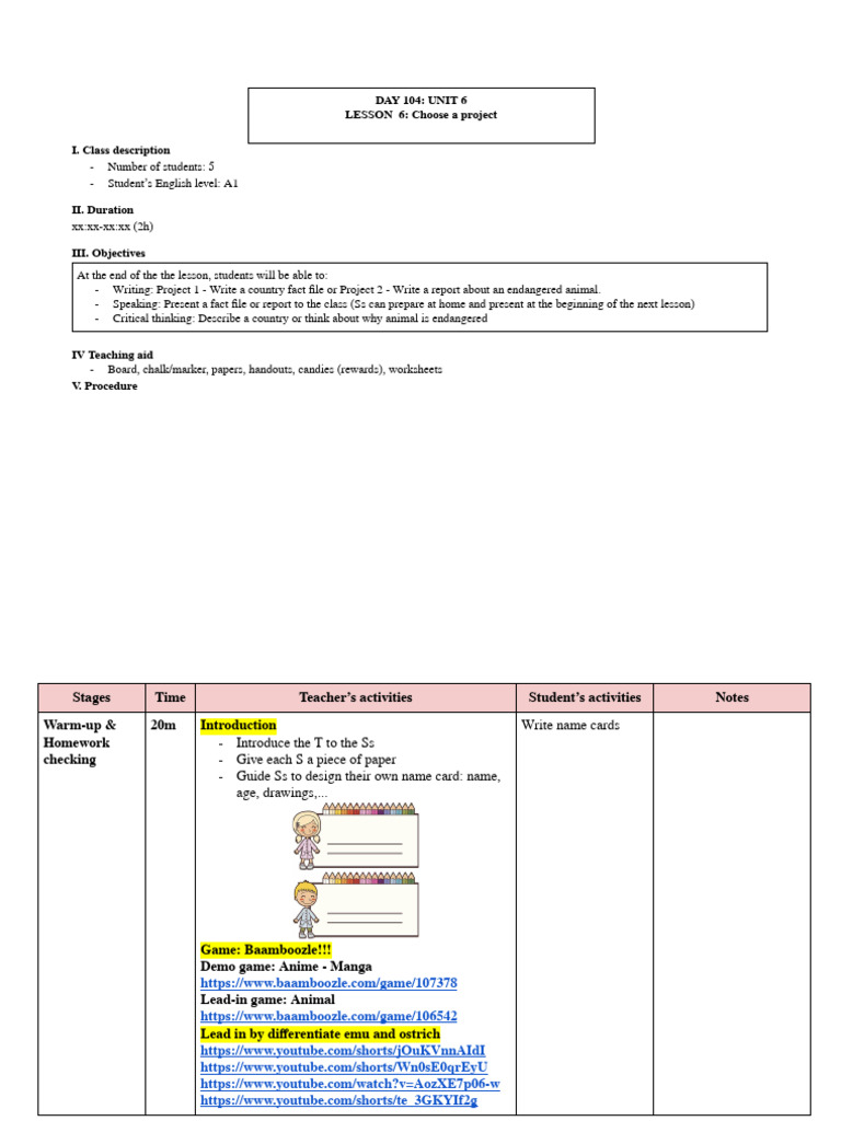 Lesson Plan Day 104 | PDF | Human Communication | Cognition