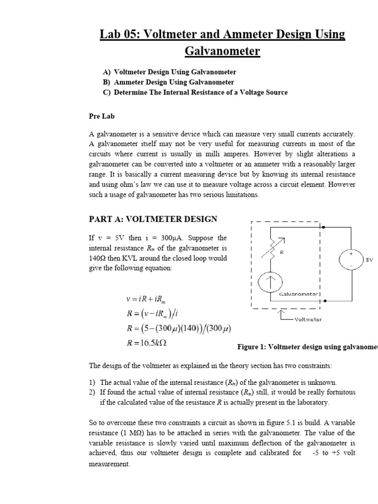 Lab Report | PDF | Voltage | Electrical Resistance And Conductance