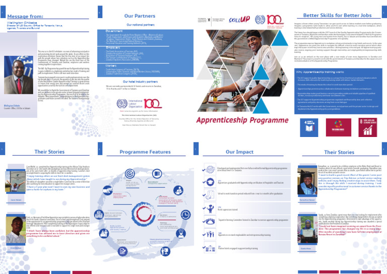 SkillUp Apprenticeship Brochure Final | PDF | Tanzania | Apprenticeship