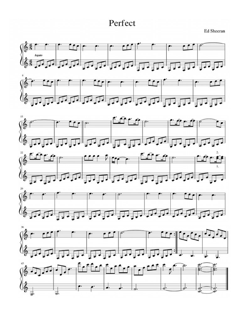Perfect Piano Sheet | PDF